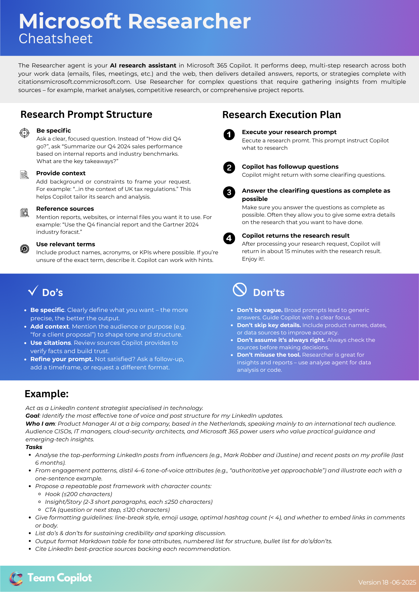 Cheatsheets | Team Copilot